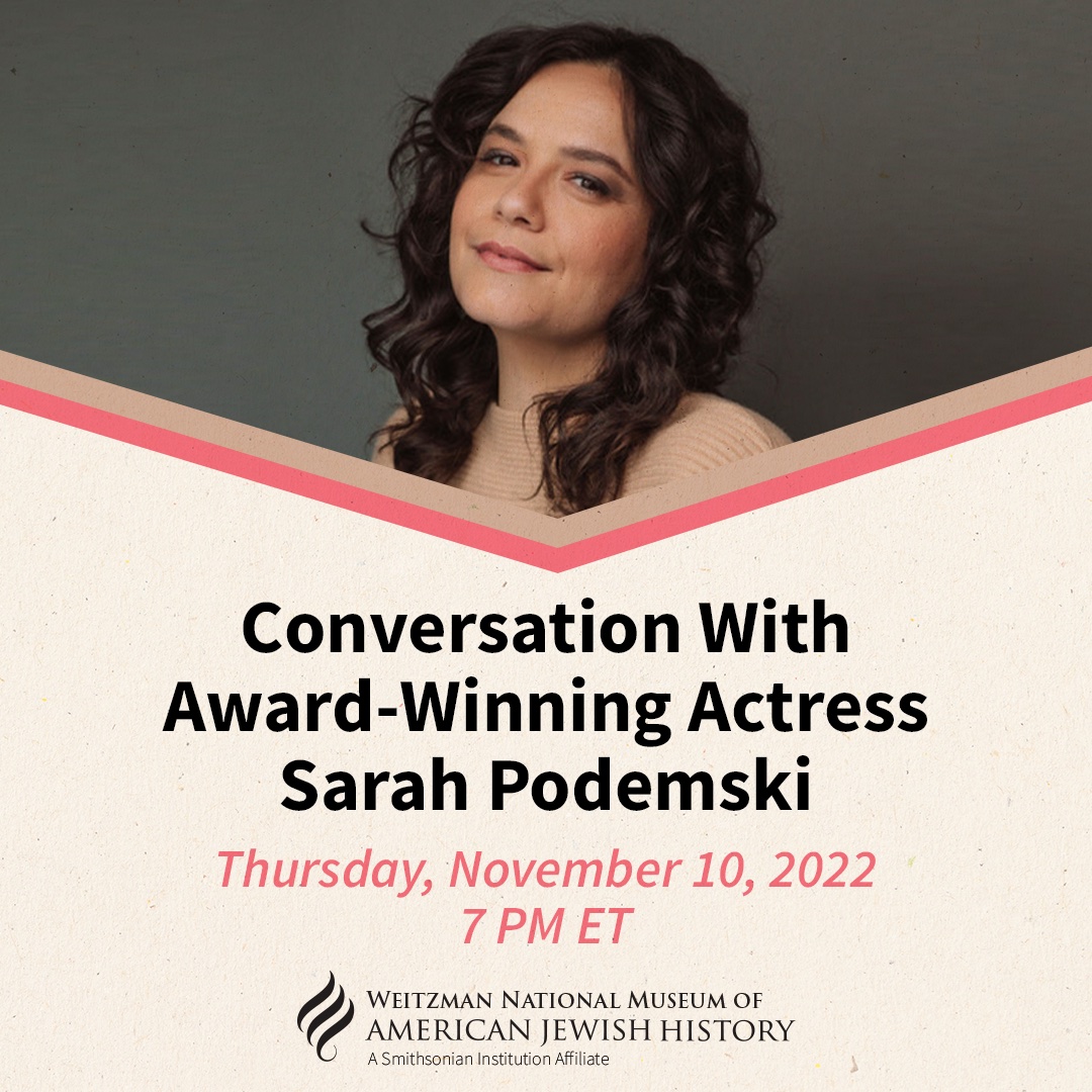 Conversation with Award-winning Actress Sarah Podemski - Jewish ...