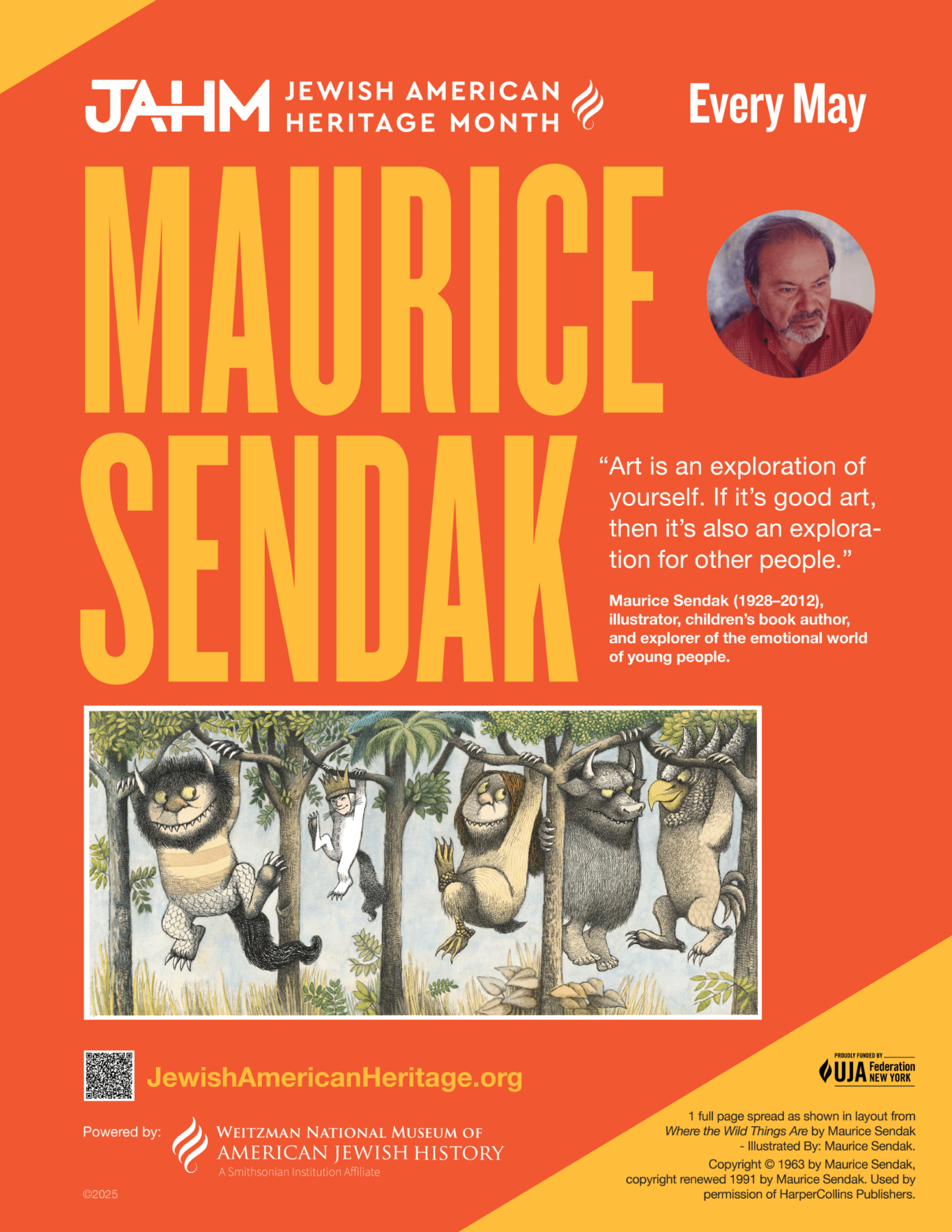 Maurice Sendak Poster & Resources - Jewish American Heritage Month